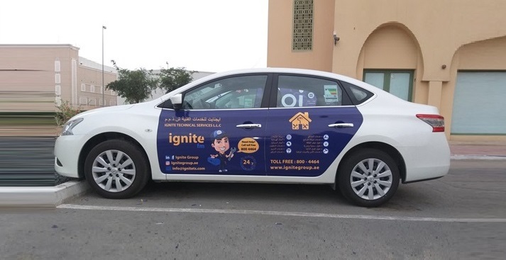 Car Sticker, Vehicle Advertisement, Vehicle Decal, Dubai,